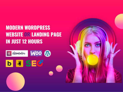 Modern wordpress website or landing page in 12 hours | Upwork