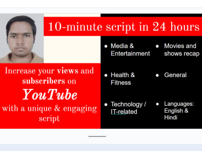 An exceptional YouTube script that will increase your views and ...