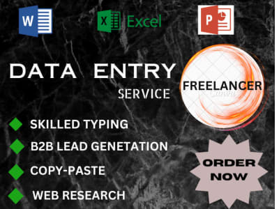 A list of C-level contacts in the b2b market and data entry for you. | Upwork