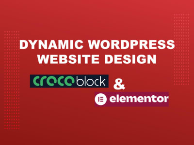 Modern dynamic wordpress website with elementor and crocoblock | Upwork