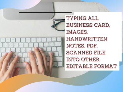 Great typed documents from Scanned to Excel or MS Word | Upwork