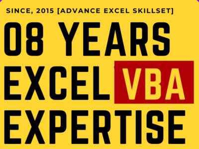 Microsoft Excel Spreadsheet | MS Excel VBA | VBA Macro Programming | Upwork