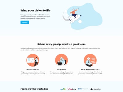 A visually appealing and lead generation landing page in Figma | Upwork