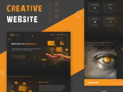 A creative UI/UX design for your website | Upwork