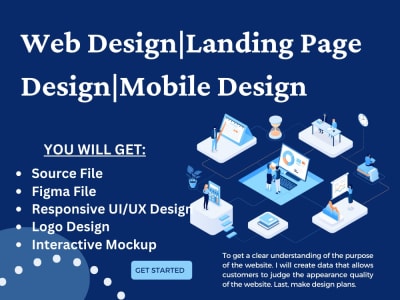 A catchy web design, landing page design, mobile design for your ...