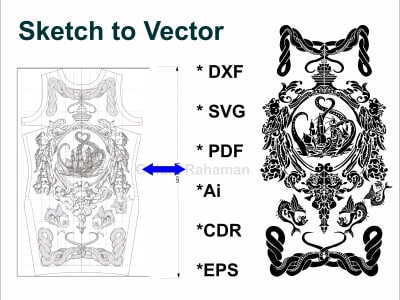 Converting Vector files to .SVG .DXF .CDR, EPS, JPEG, PNG, Ai, PDF, PLT, | Upwork