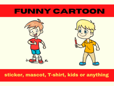Cute, simple and funny cartoon | Upwork