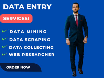 Data Entry, Data Mining, Data Collecting,Web Researcher, Data Scraping | Upwork