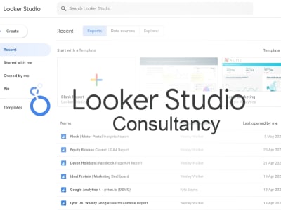A 1 hour google data studio or looker studio consultation | Upwork