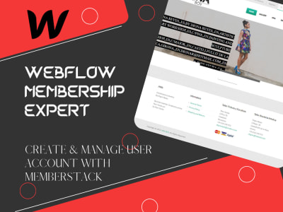 Webflow membership website | memberstack ntegration | figma to webflow | Upwork
