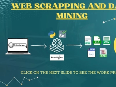 Web scraping, data extraction and data mining in Python | Upwork
