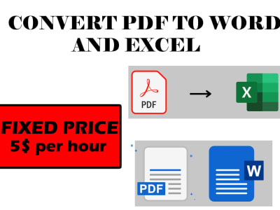 Convert the pdf file to word | Upwork