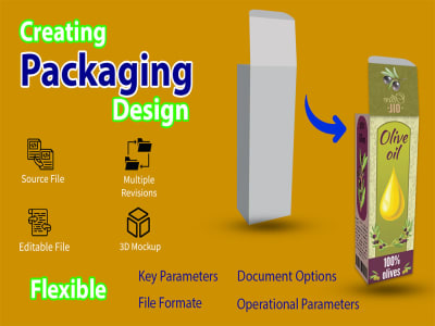 Product packaging die line and box design | Upwork