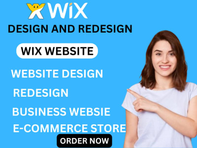 Redesign or design a custom Wix website, wix e-commerce store, landing ...