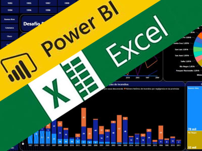 Dynamic excel and power bi dashboards and charts | Upwork