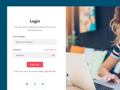 Creative and Easy to use Login Page for eCommerce | Upwork