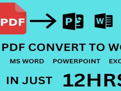 PDF to word, handwriting to word, PDF to microsoft ms word | Upwork