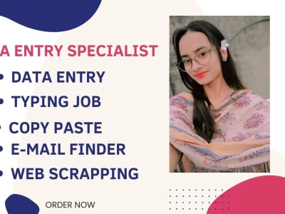 Data entry services. I will provide you all data entry services. | Upwork