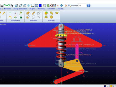 Kinematic, dynamic analysis/ simulation of 3d CAD model in MSC Adams ...