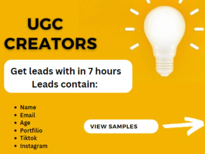 List of UGC creators | Upwork