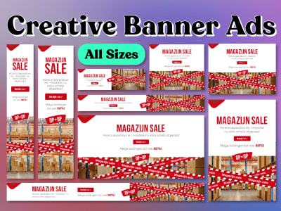 Professional creative banner ads in standard sizes | Upwork