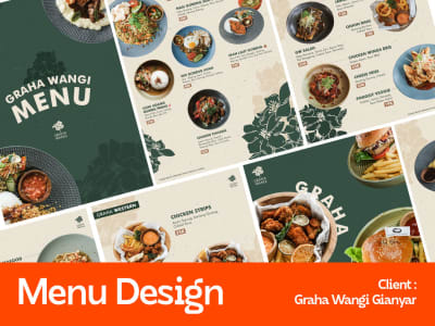 A professional, attractive and unique menu design | Upwork