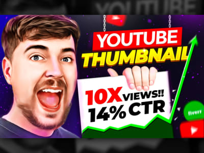 Viral clickbait and attractive eye-catchy YouTube thumbnail in 1 hour ...