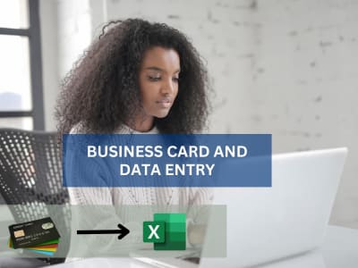 Accurate Business Card Data Entry on Excel | Google Sheet | Upwork