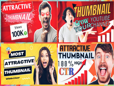 Attractive and unique thumbnail design | Upwork