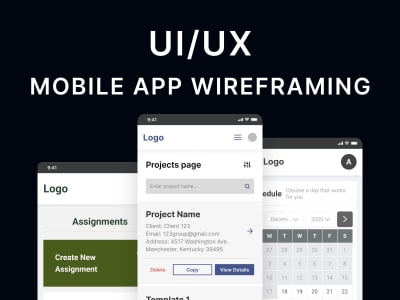 UI / UX Mobile App Wireframing | Upwork