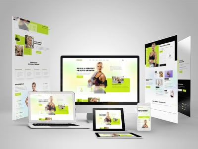 UX/UI landing page design, for a fitness trainer. | Upwork