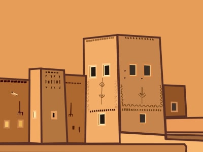 A 2D Vector drawing of the buildings you choose | Upwork