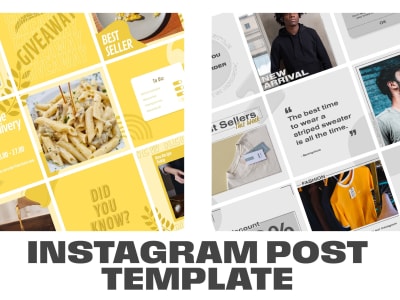A custom instagram post template | Upwork
