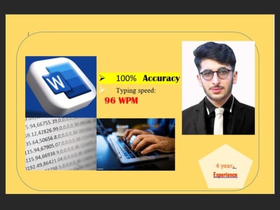 Fast typing with 96 WPM, 100% accuracy, PDF to Word, Images to Word etc ...