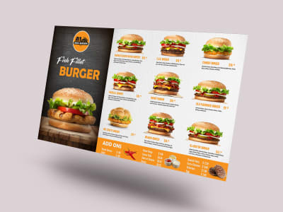 A fantastic digital screen menu design for your restaurant. | Upwork