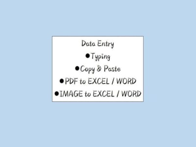 Complete and Error-Free Data Entry | Upwork
