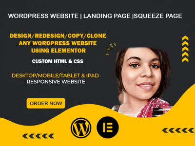 Responsive WordPress Website and Landing Page Using Elementor Pro | Upwork