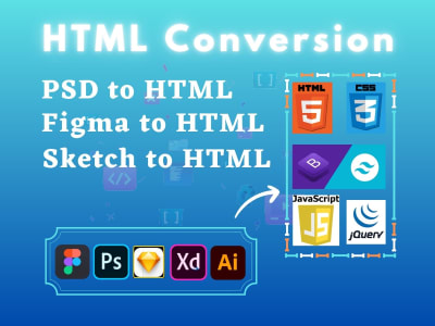 A pixel-perfect responsive PSD to HTML /XD/Figma/Sketch to HTML website | Upwork