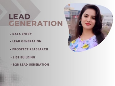 Lead generation, data entry, LinkedIn lead generation, and list building. | Upwork