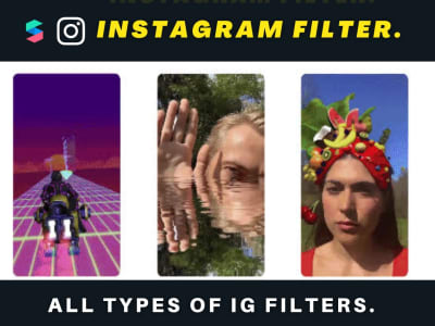 Your custom Instagram filter or effect in Spark ar | Upwork