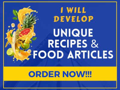 Unique recipes and engaging food articles | Upwork