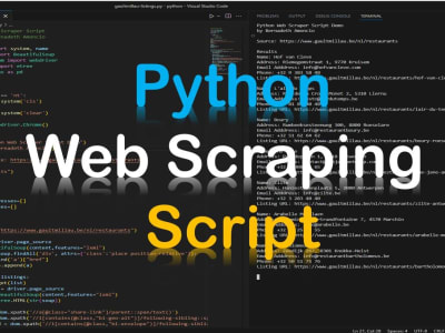 A simple Python web scraper script | Upwork