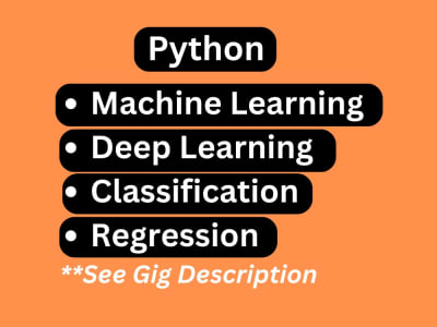 Machine learning, deep learning, data science and analysis model in ...