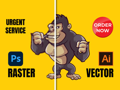 Your raster image into a vector file | Upwork