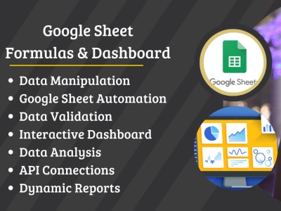 Dashboard in Google Studio and fully automated Google Sheet | Upwork