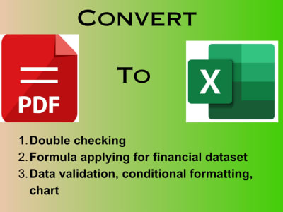Visually appealing and easily editable Excel file for your PDF file ...