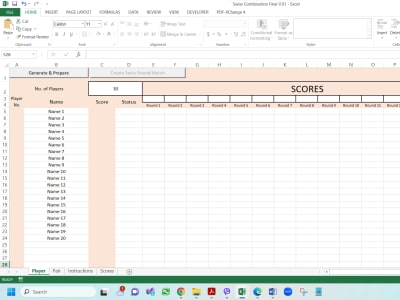 An automated and user-friendly Excel Worksheets with formulas and ...