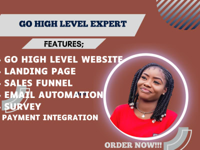 Go high level website, go high level sales funnel,landing page | Upwork