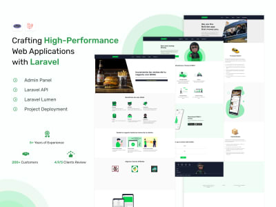 A professional, fast and scalable website using Laravel. | Upwork