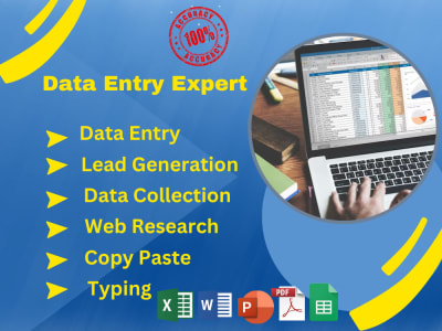 Perfect web research, data entry & copy-paste into Excel Service | Upwork